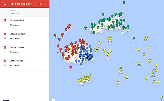 Maps for Geographic Reference – MHMS FIJI